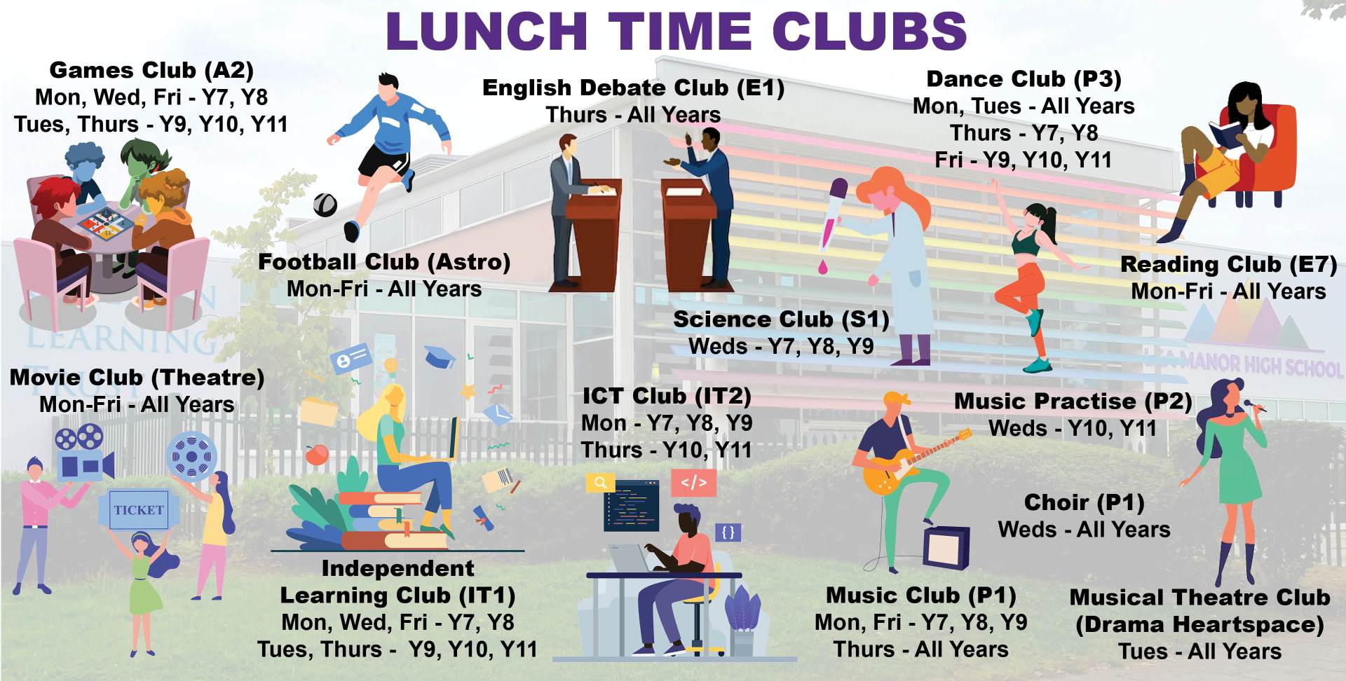 Lea Manor High School - Extra Curricular Clubs