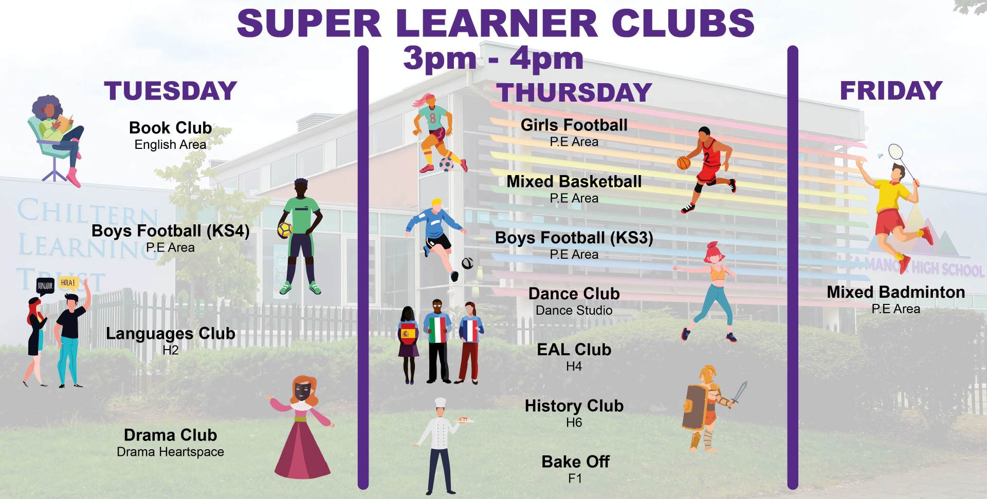 Lea Manor High School - Extra Curricular Clubs